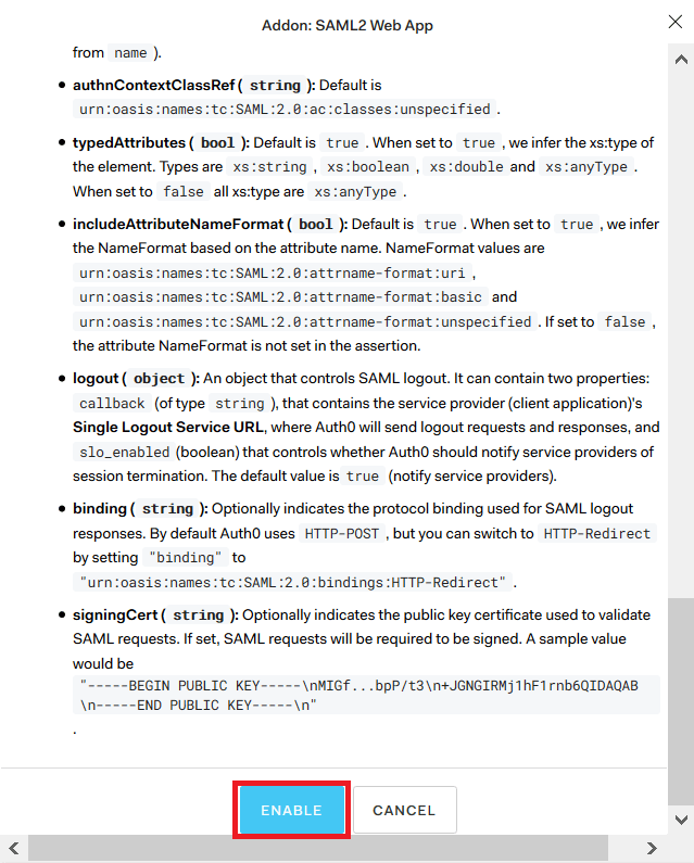 Configuring SAML Authentication settings in Endpoint Central MSP for Auth0