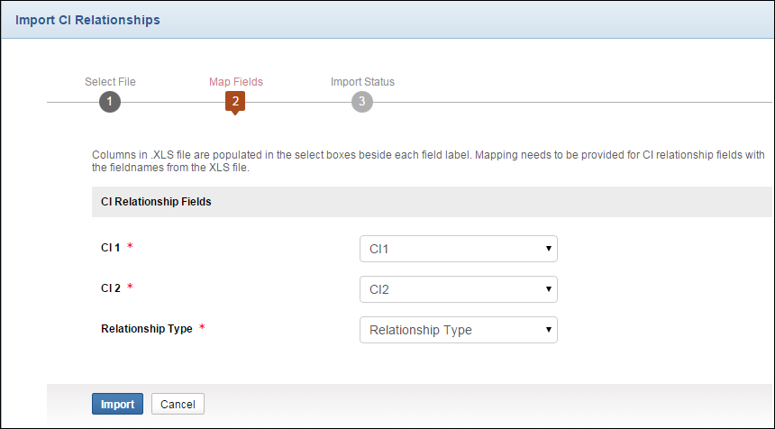 Import CI relationships from CSV file | CMDB guide