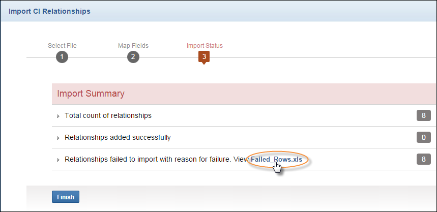 Import CI relationships from CSV file | CMDB guide