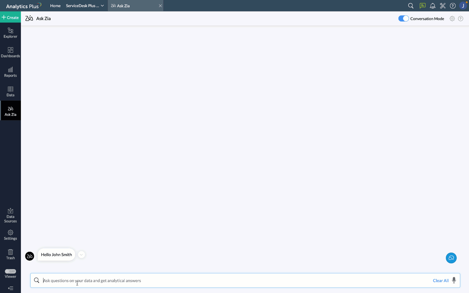 Meet Zia: The AI-powered IT analytics assistant | Analytics Plus