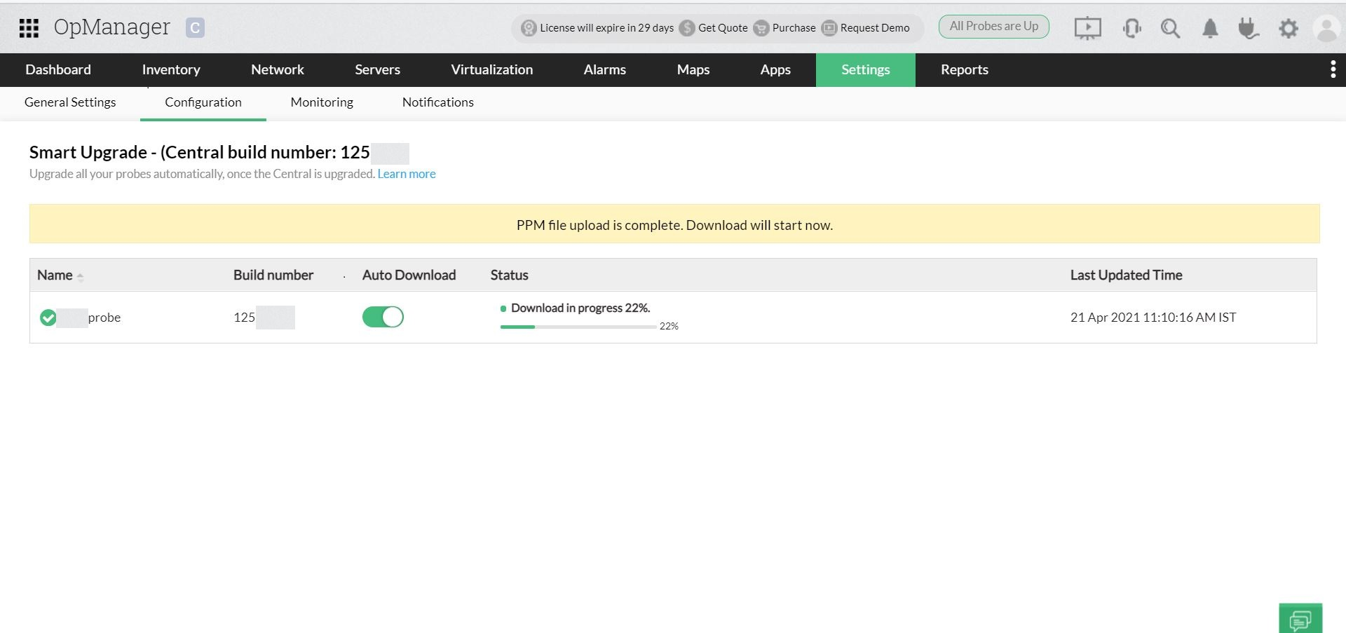 Atualização Inteligente do OpManager | ManageEngine OpManager ...