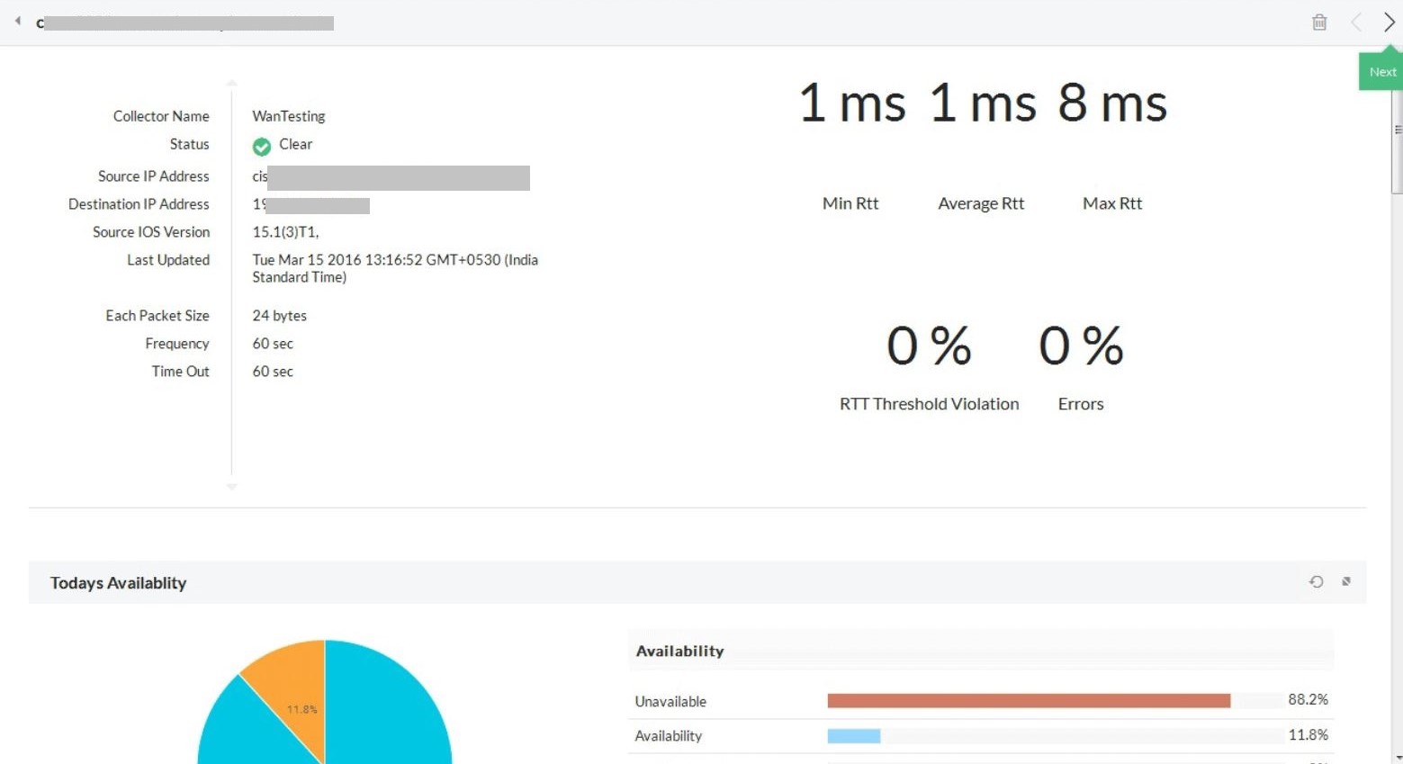 Software de gerenciamento de WAN | Monitor de latência e RTT de WAN ...