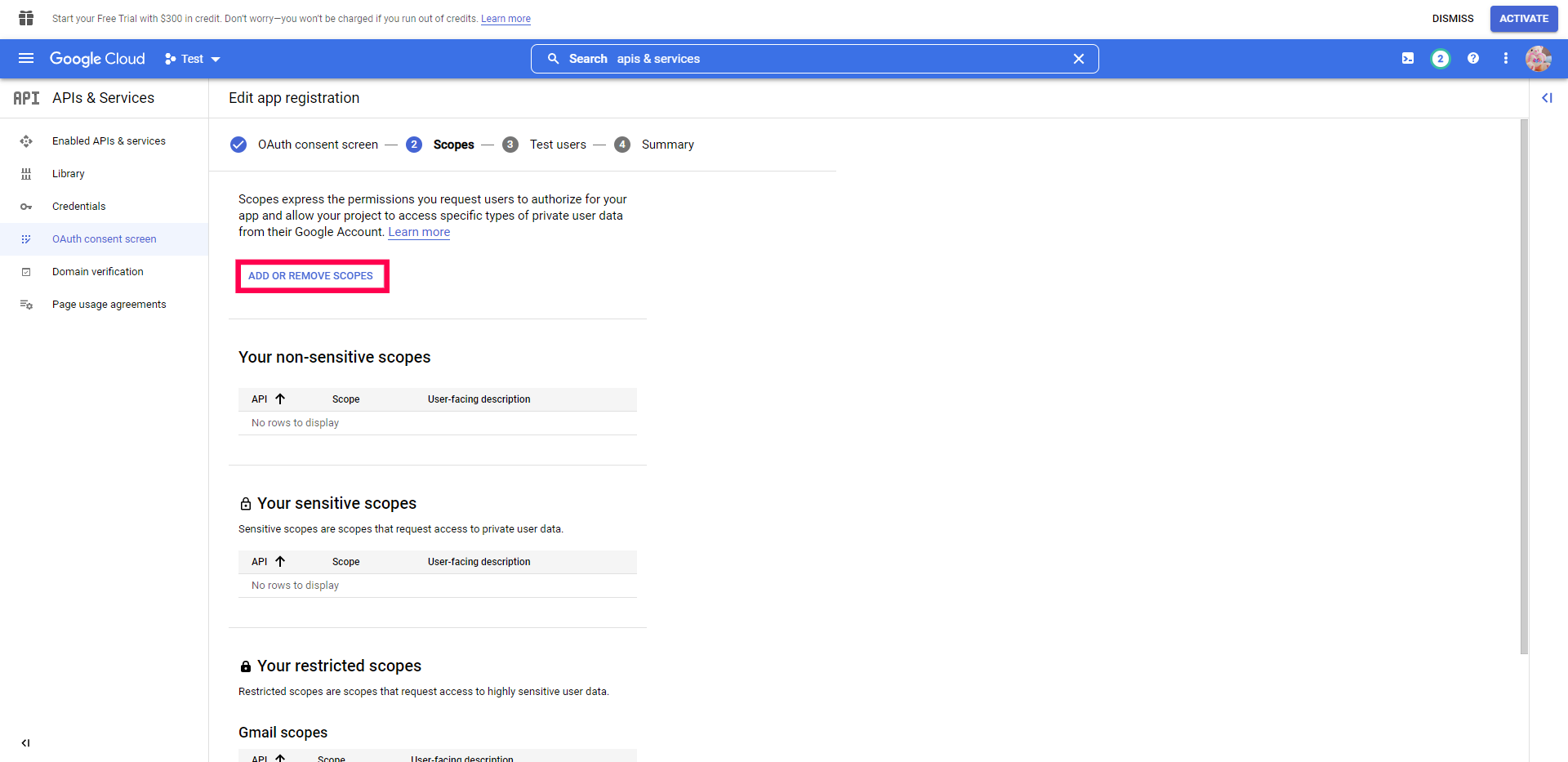 Gmail oauth