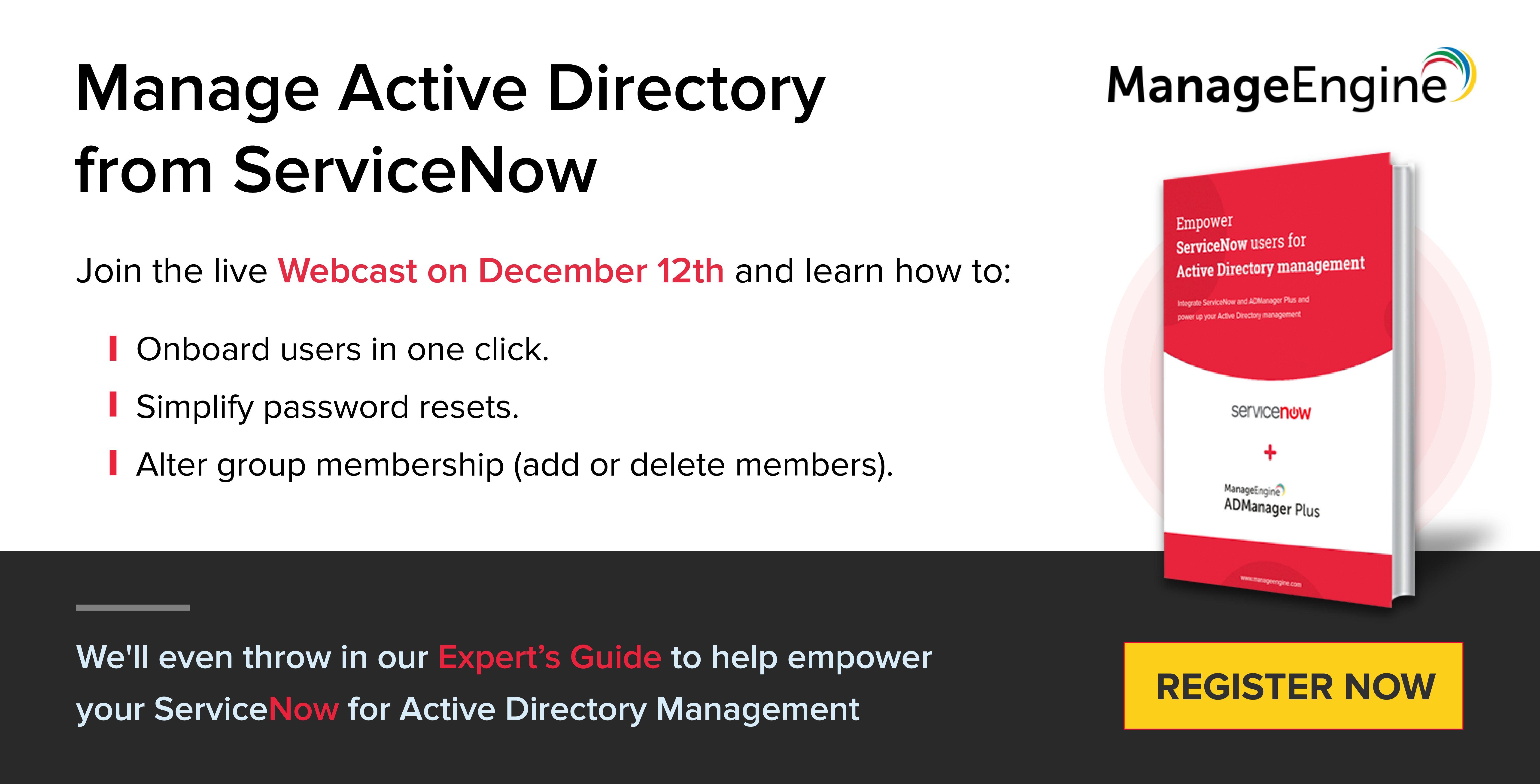 ServiceNow Integration with ADManager Plus