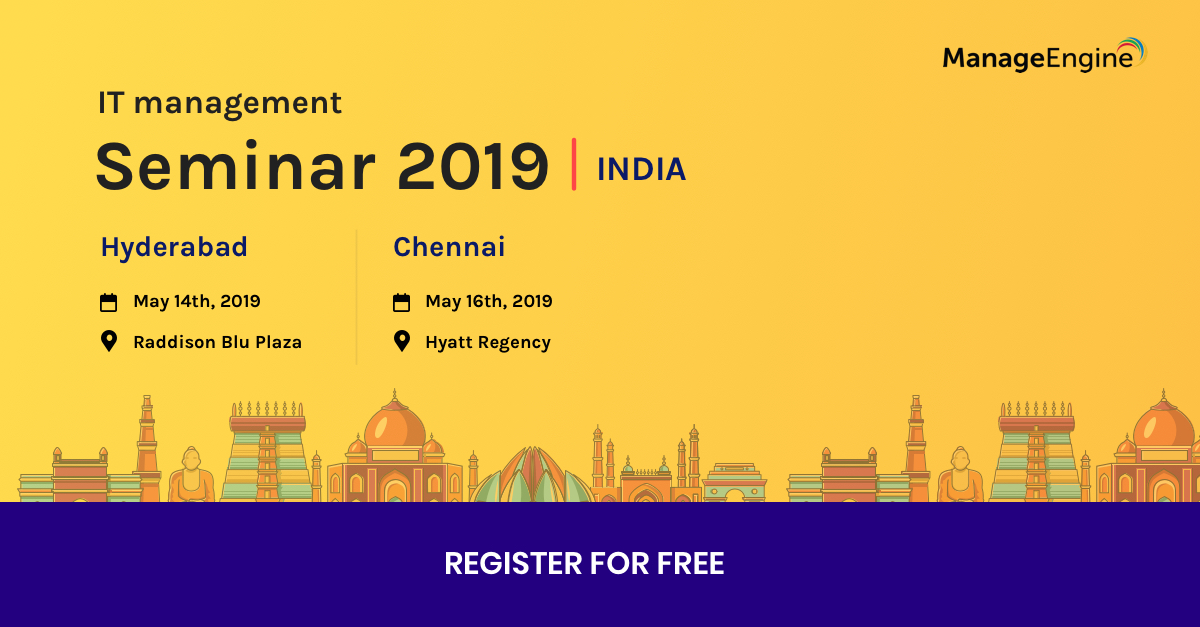 ManageEngine Seminar 2019 - India