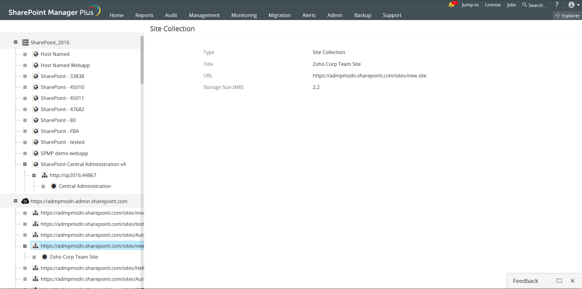 Solution Web de gestion et d’audit SharePoint qui prend en charge les ...