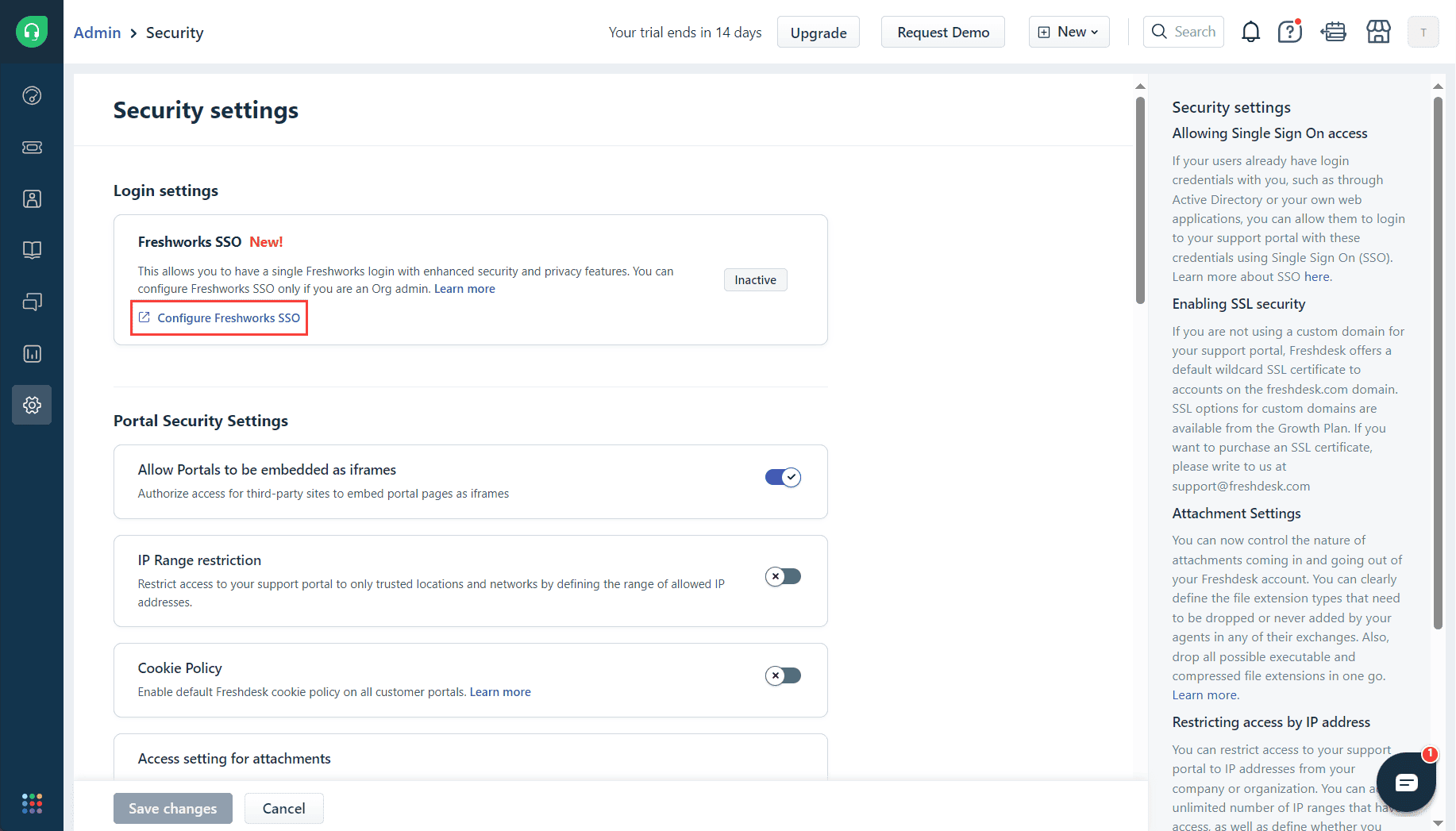 Configurar SAML SSO para Freshdesk | ManageEngine Identity360