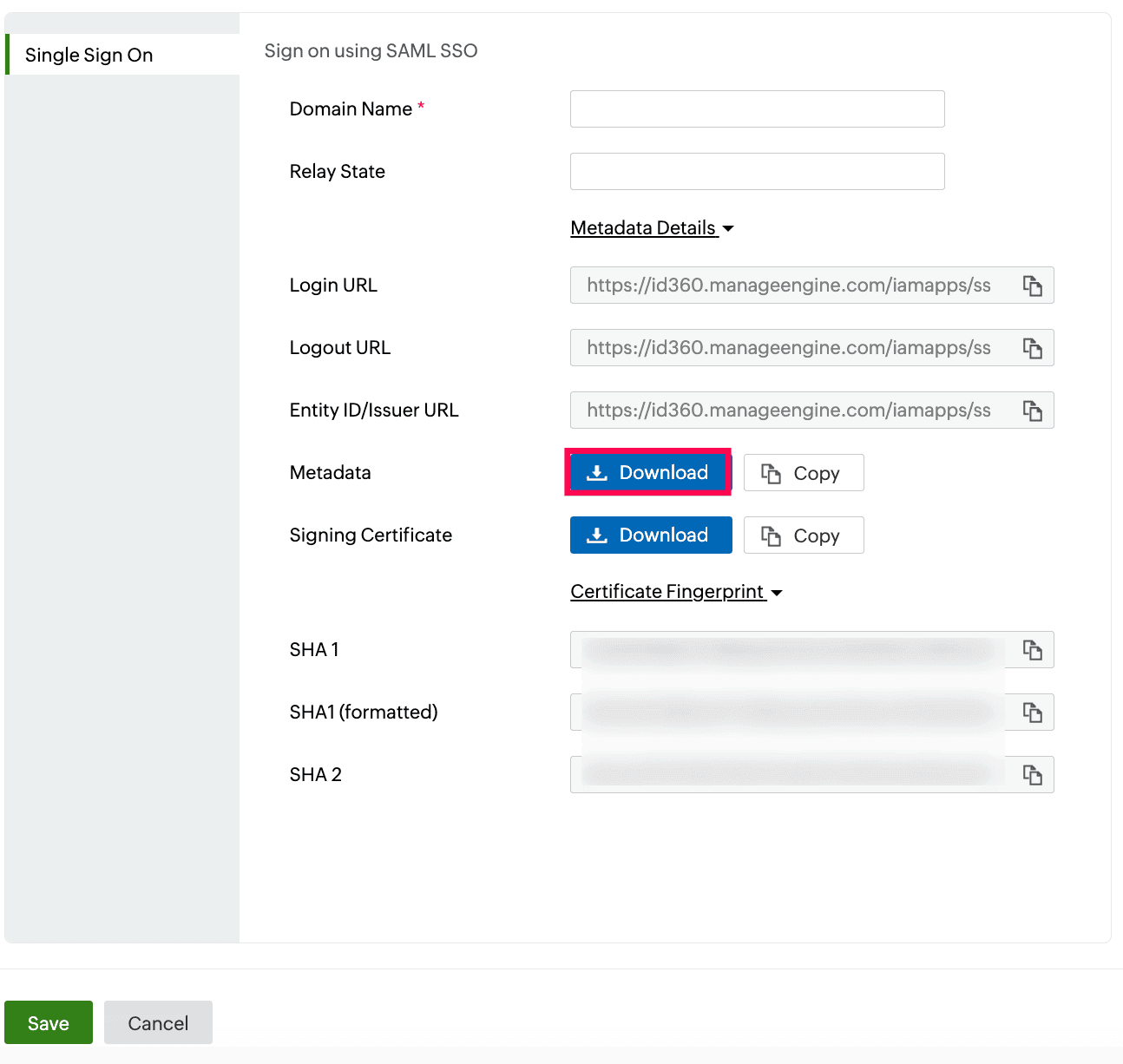 Configuring SAML SSO for Lucidchart-Identity360
