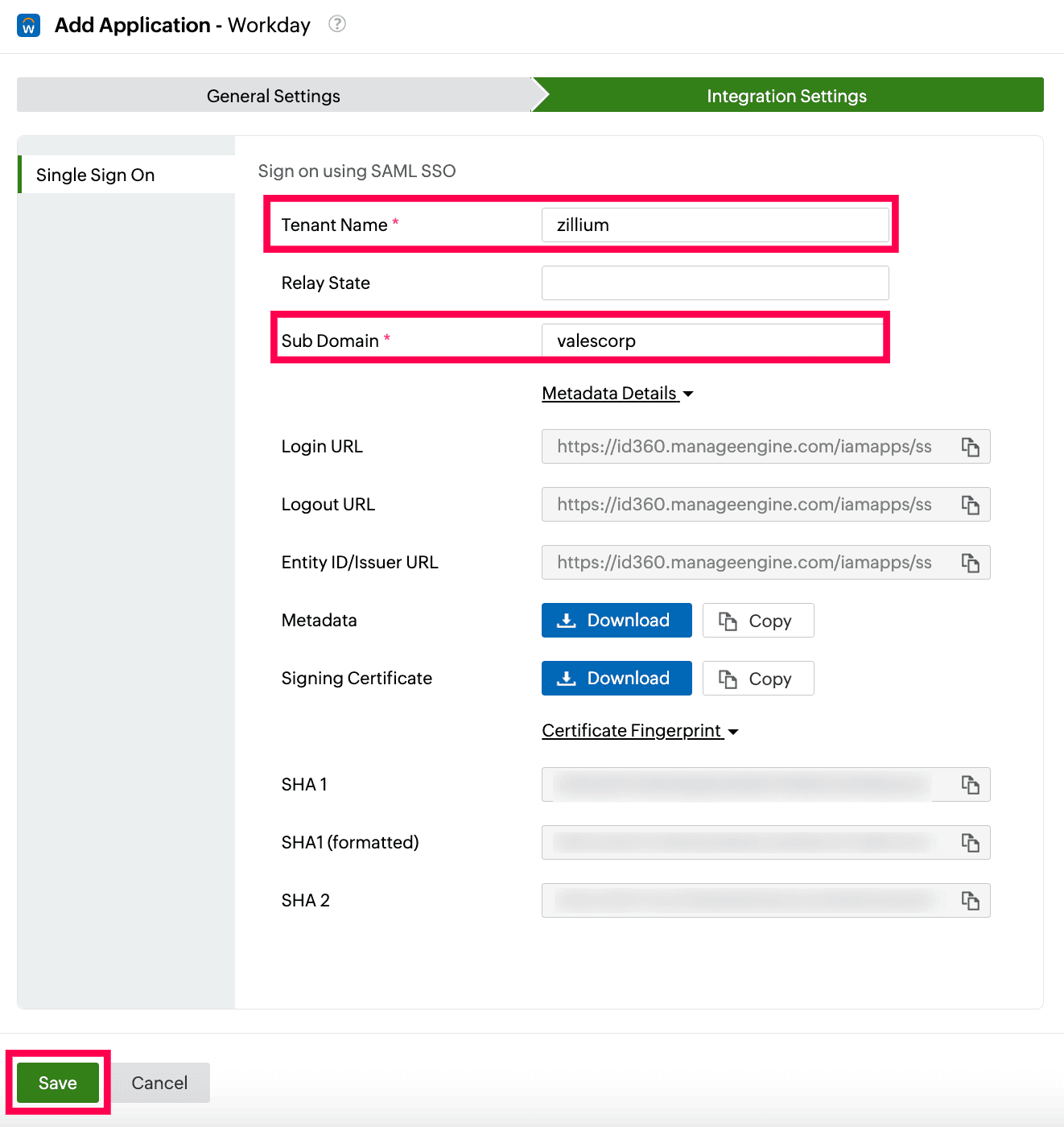 Configuring Saml Sso For Workday Identity360