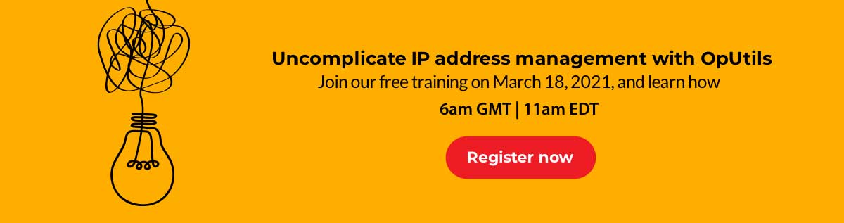 ManageEngine OpUtils Free Training