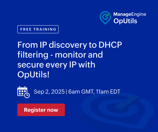 ManageEngine OpUtils Free Training