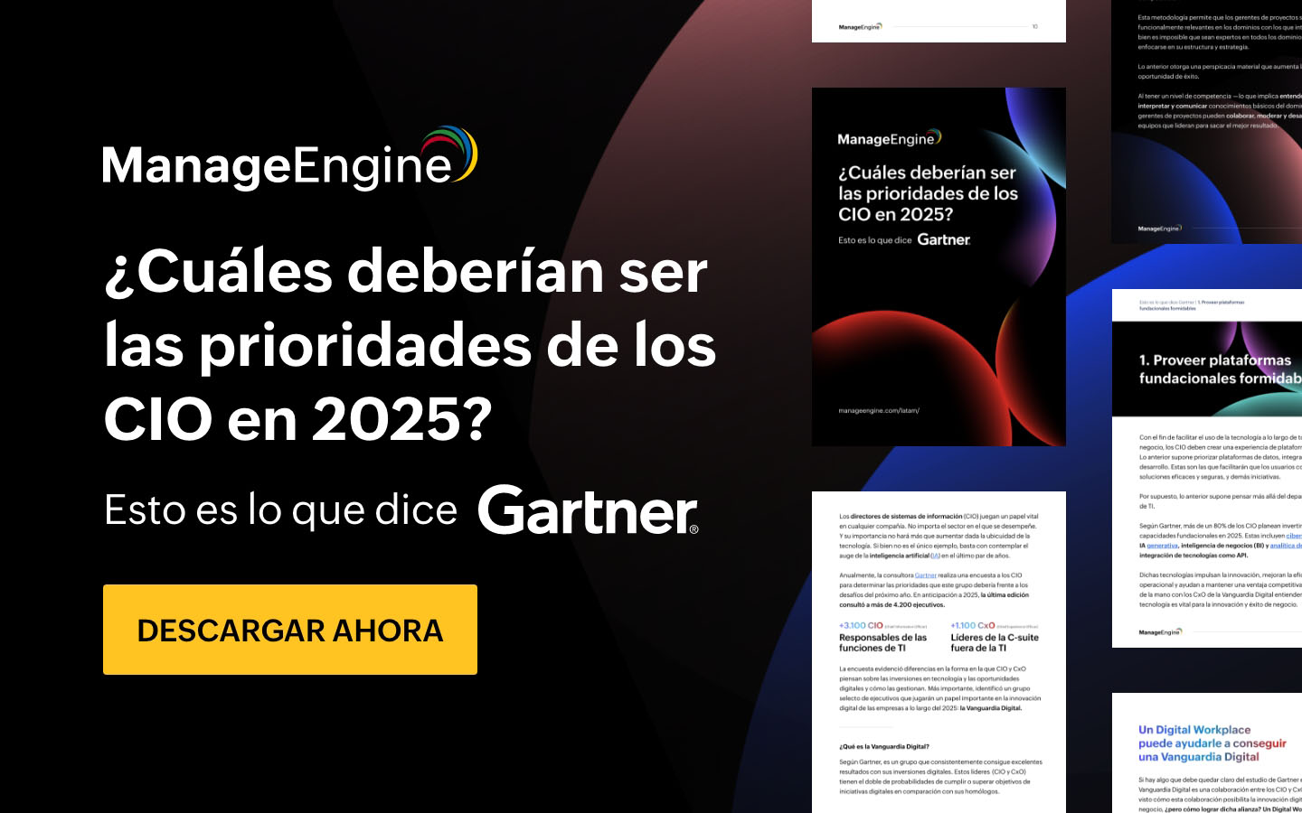 Ebook: Prioridades de los CIO en 2025 | ManageEngine