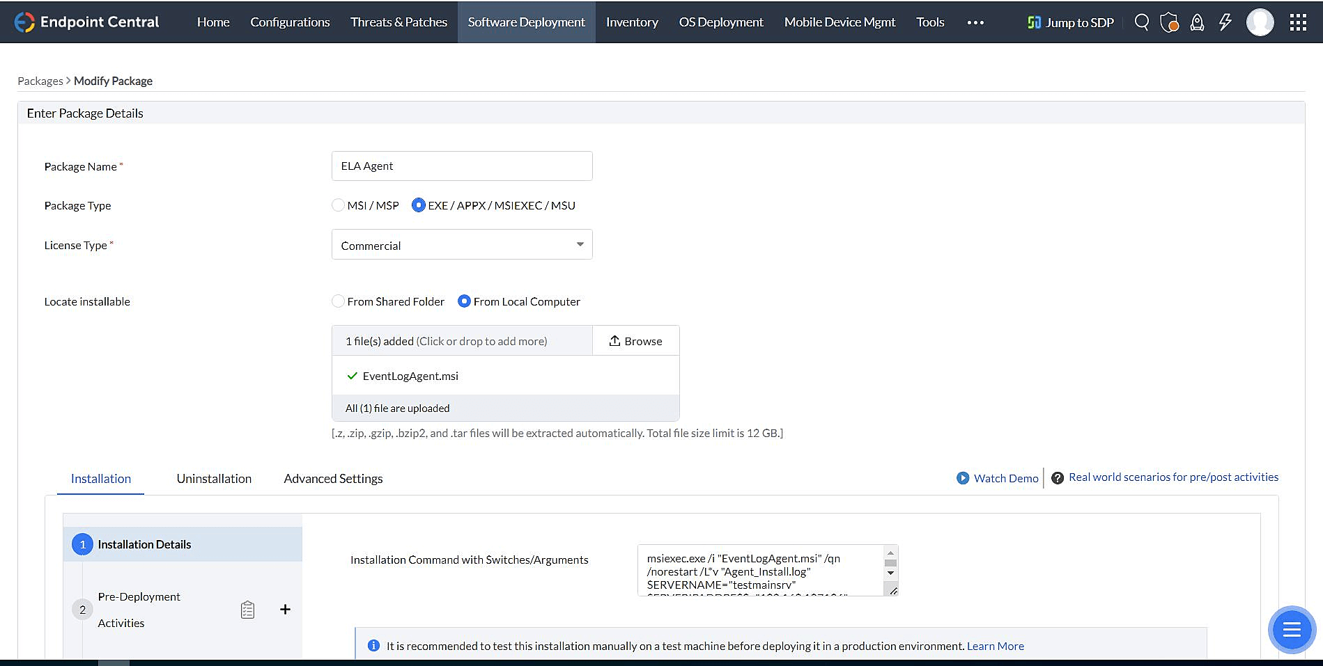 Agent Administration