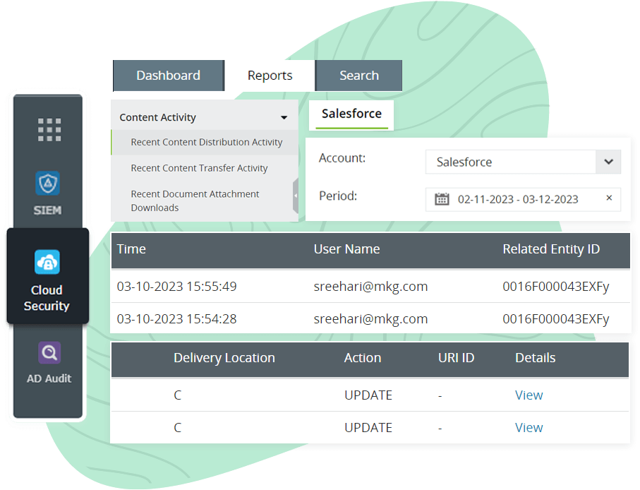 SaaS Application Monitoring | ManageEngine Log360