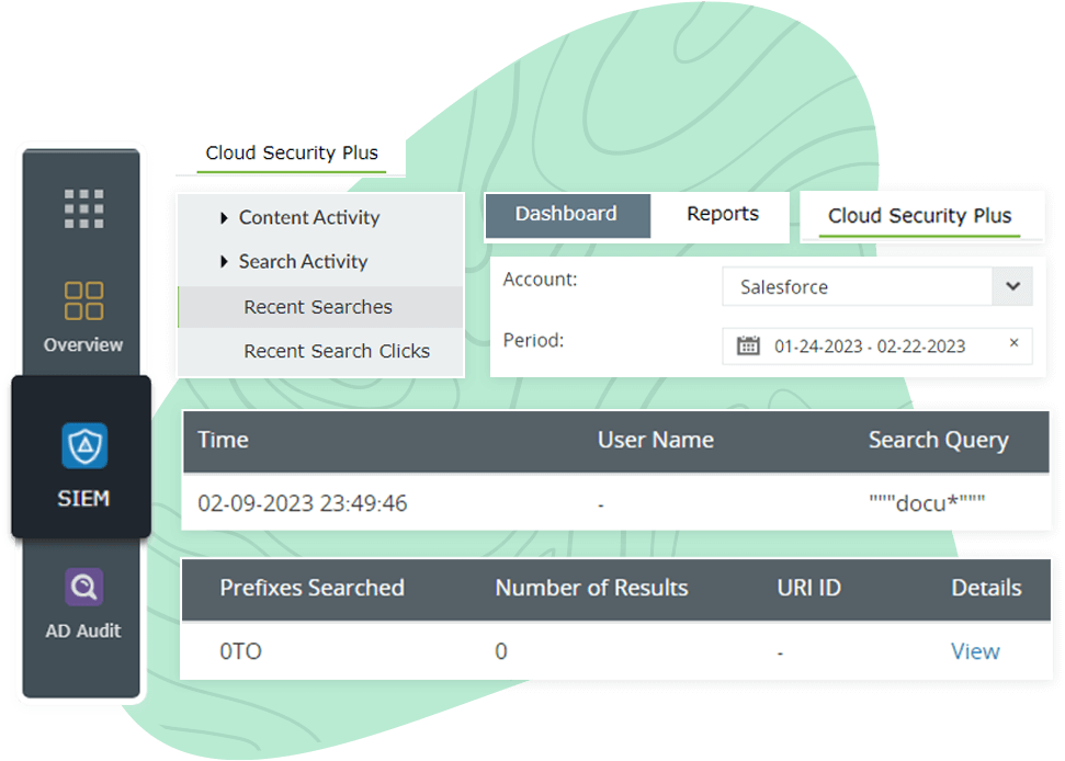 SaaS Application Monitoring | ManageEngine Log360