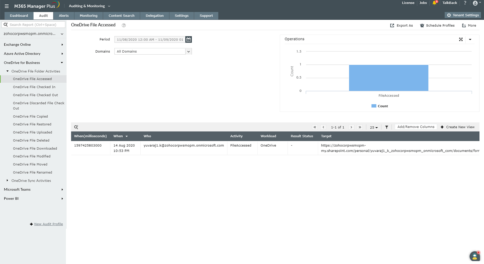 Microsoft 365 Auditing Tool | M365 Manager Plus