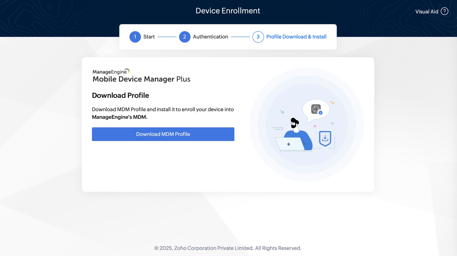 Self Enroll Iosipadosmacos Devices Manageengine Mobile Device Manager Plus