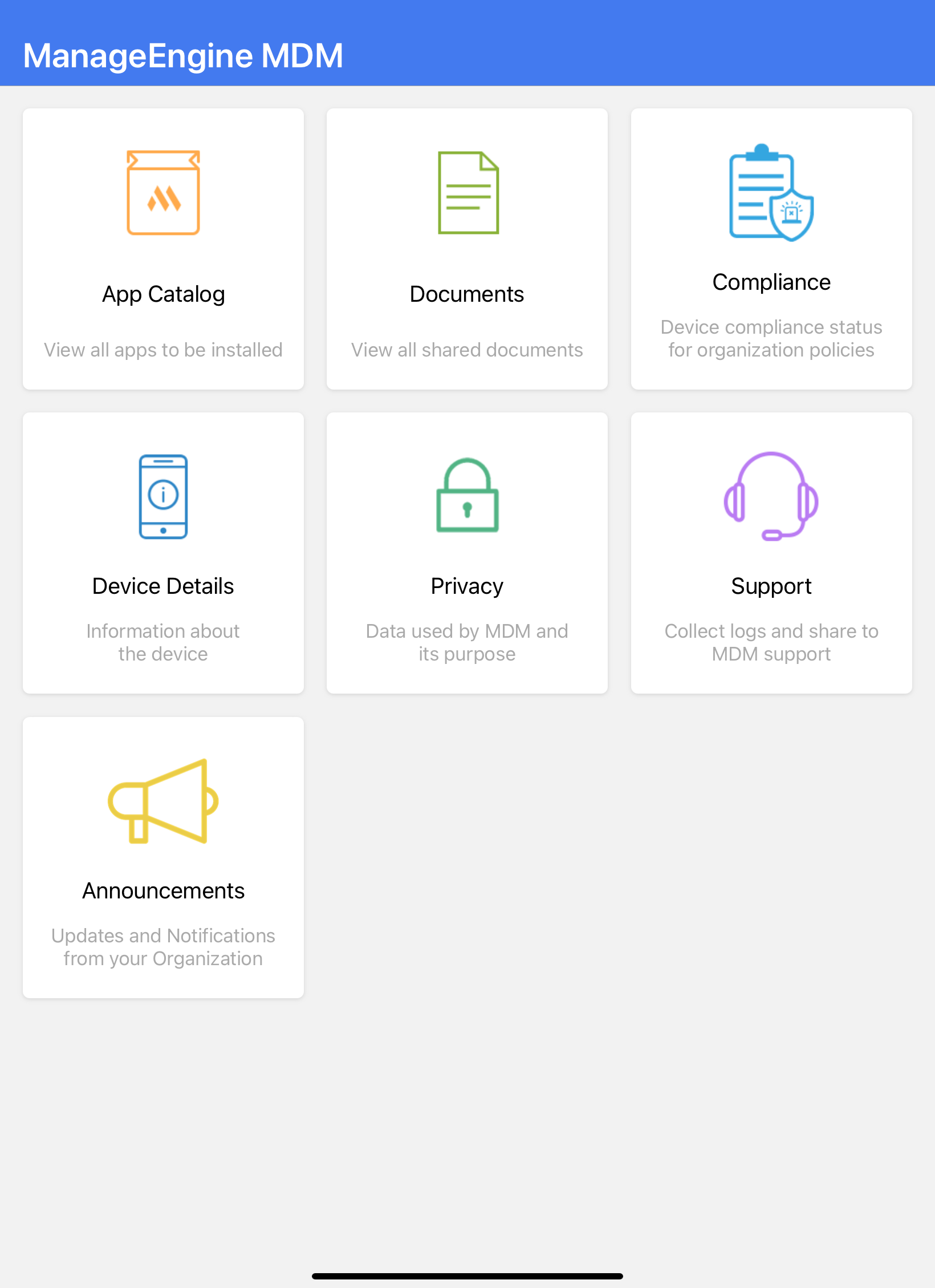 Self Enroll Iosipadosmacos Devices Manageengine Mobile Device Manager Plus