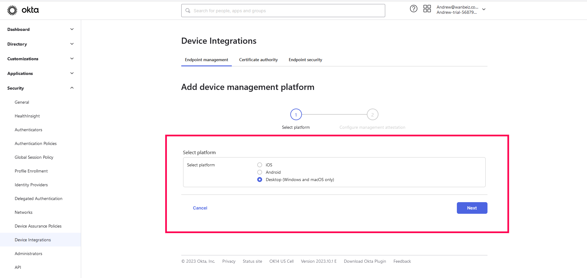 Okta Device Attestation For Windows Devices Manageengine Mobile