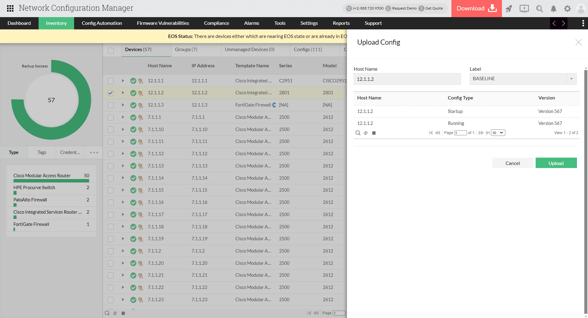 ManageEngine Network Configuration Manager