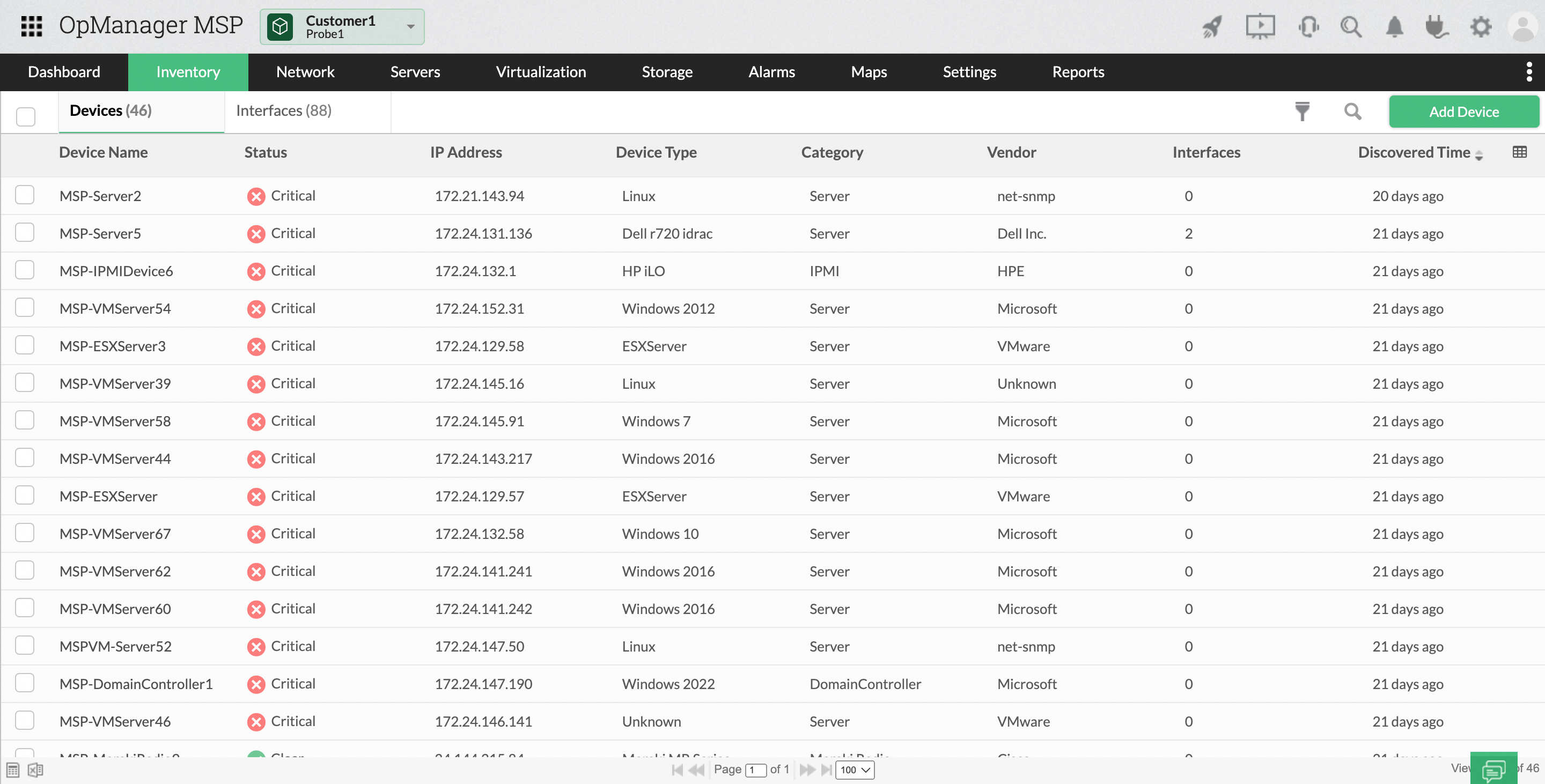 Network & Server Monitoring for MSPs | OpManager MSP