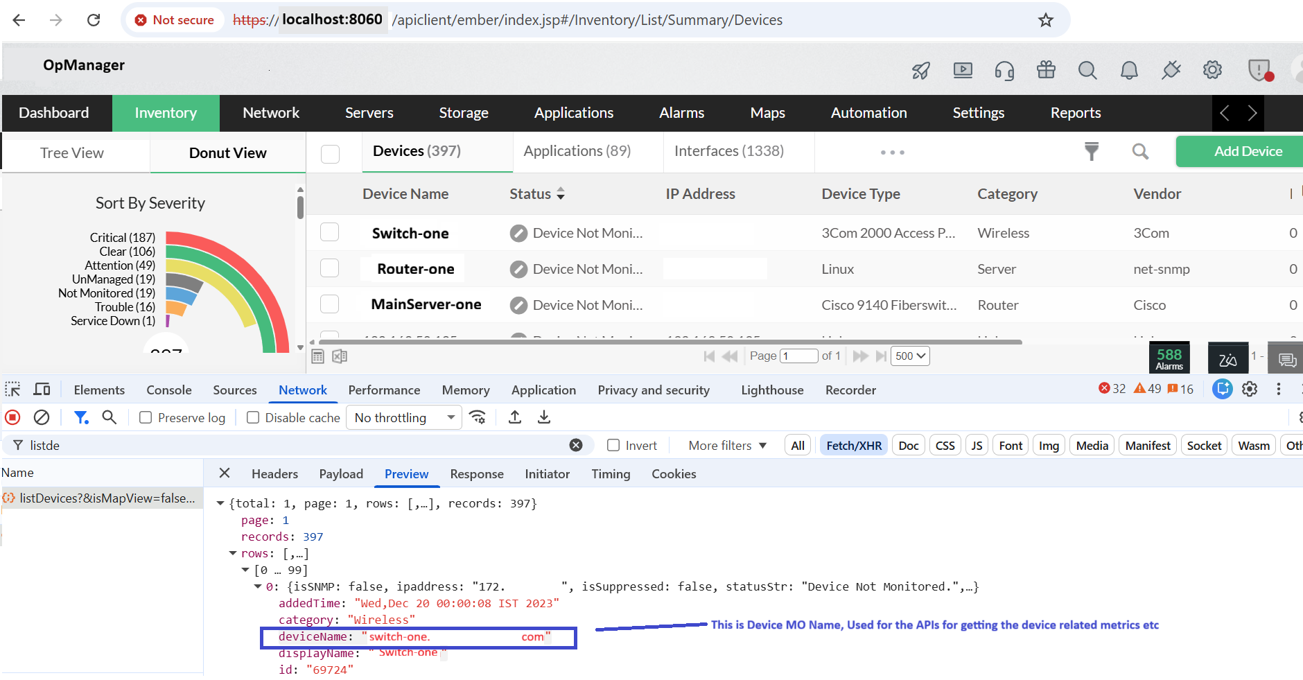 Common FAQs on REST API | OpManager Help