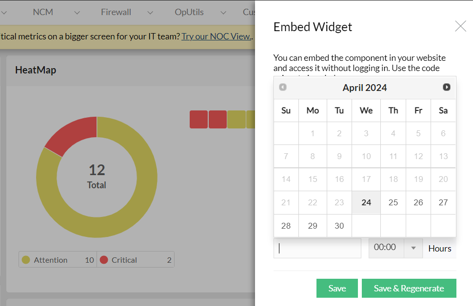 Adding New Widgets | OpManager Help