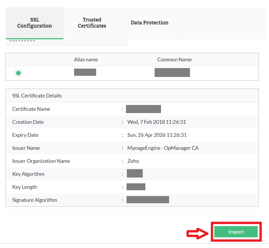 Enabling HTTP in OpManager | OpManager Help