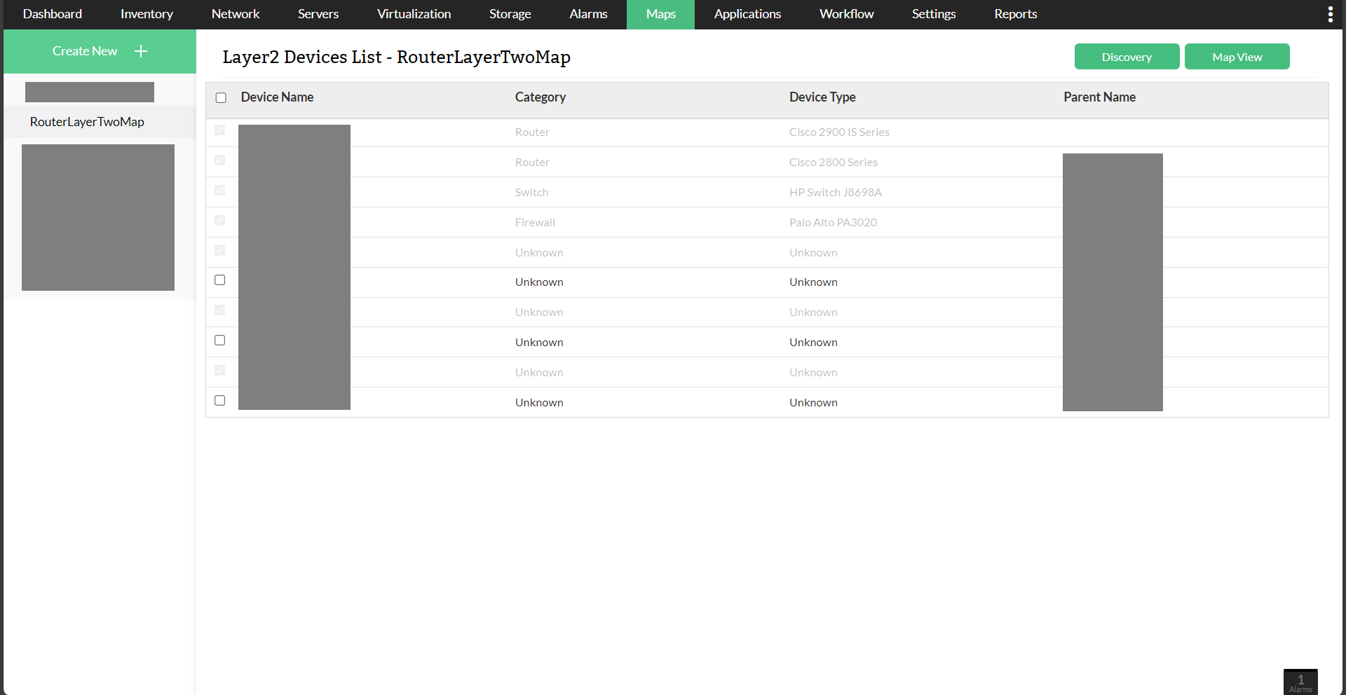 Layer2 Maps | OpManager Help