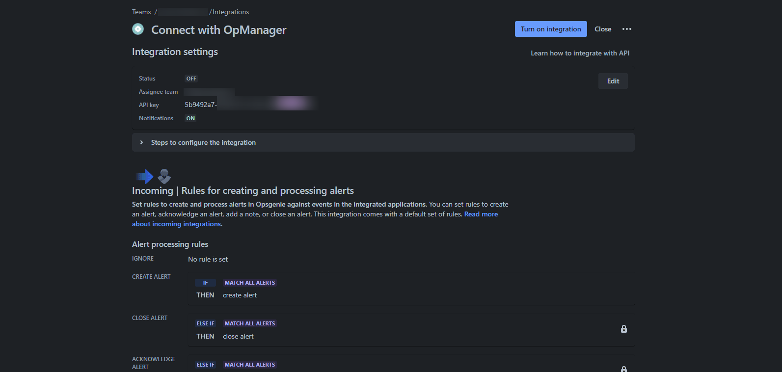 Integrate OpsGenie with OpManager | OpManager Help