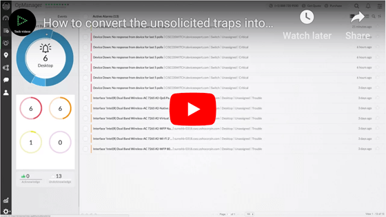 Monitor Snmp Traps Using Manageengine Opmanager