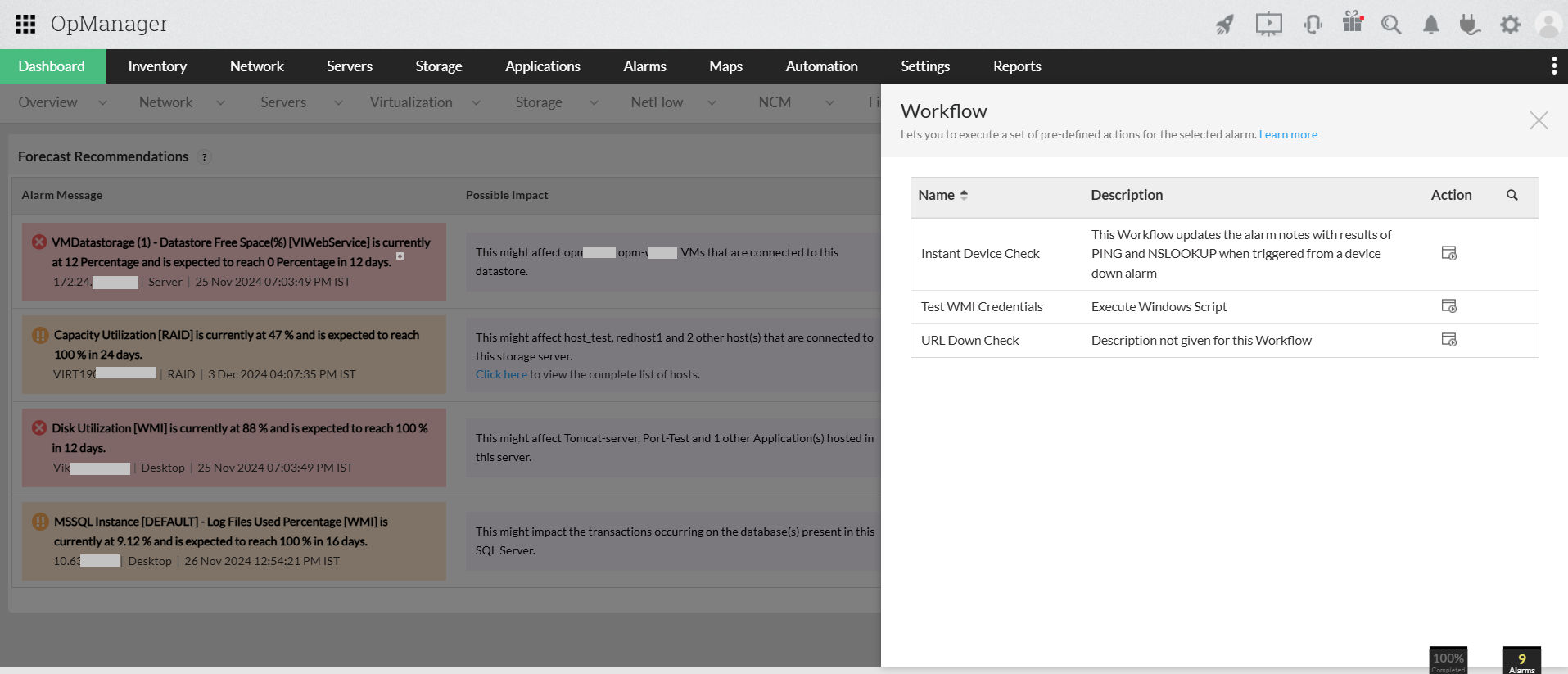 Enhance IT Operations with Zia Dashboard | ManageEngine OpManager