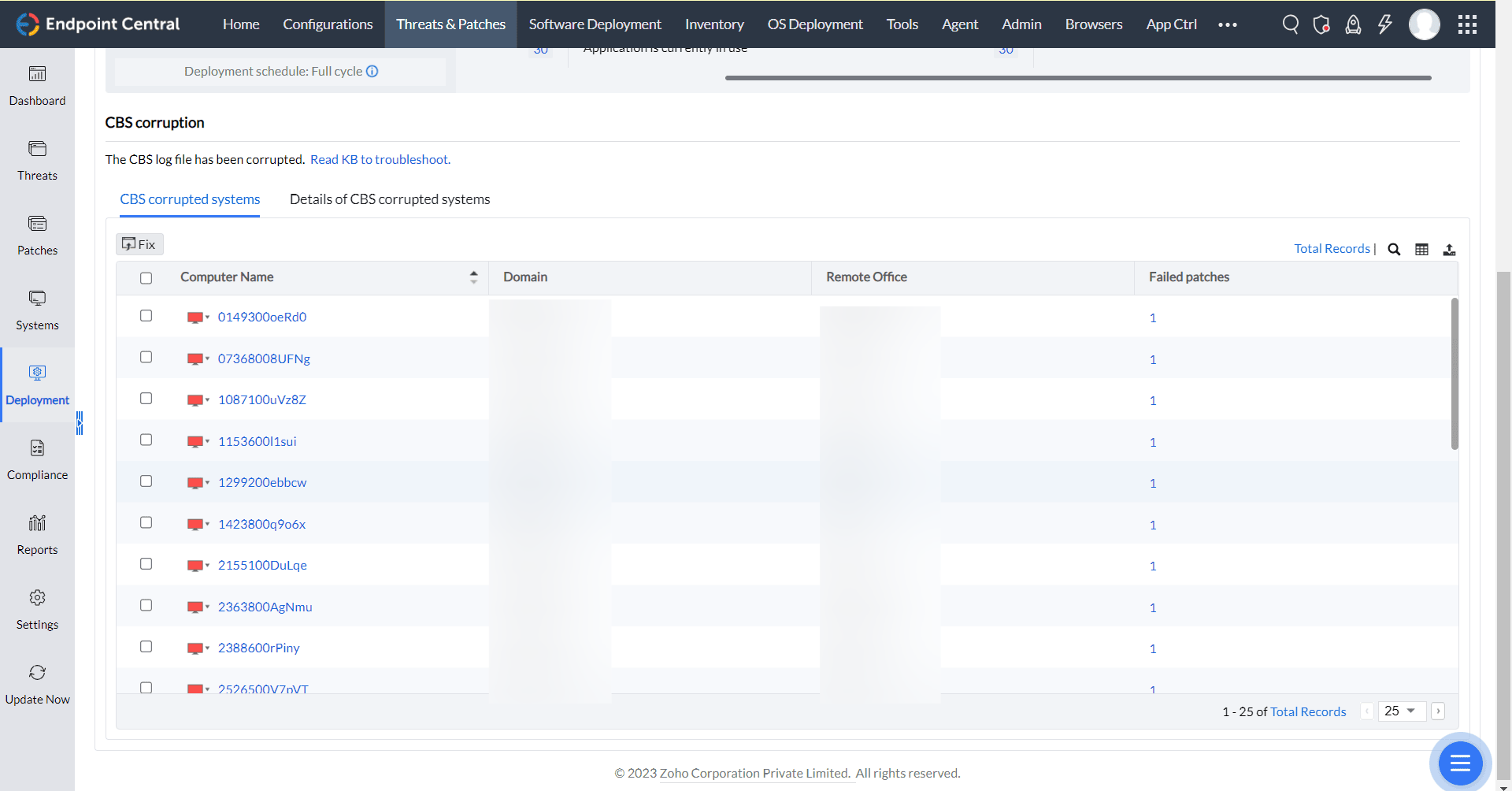 Troubleshooting Patch Deployment Errors | Endpoint Central