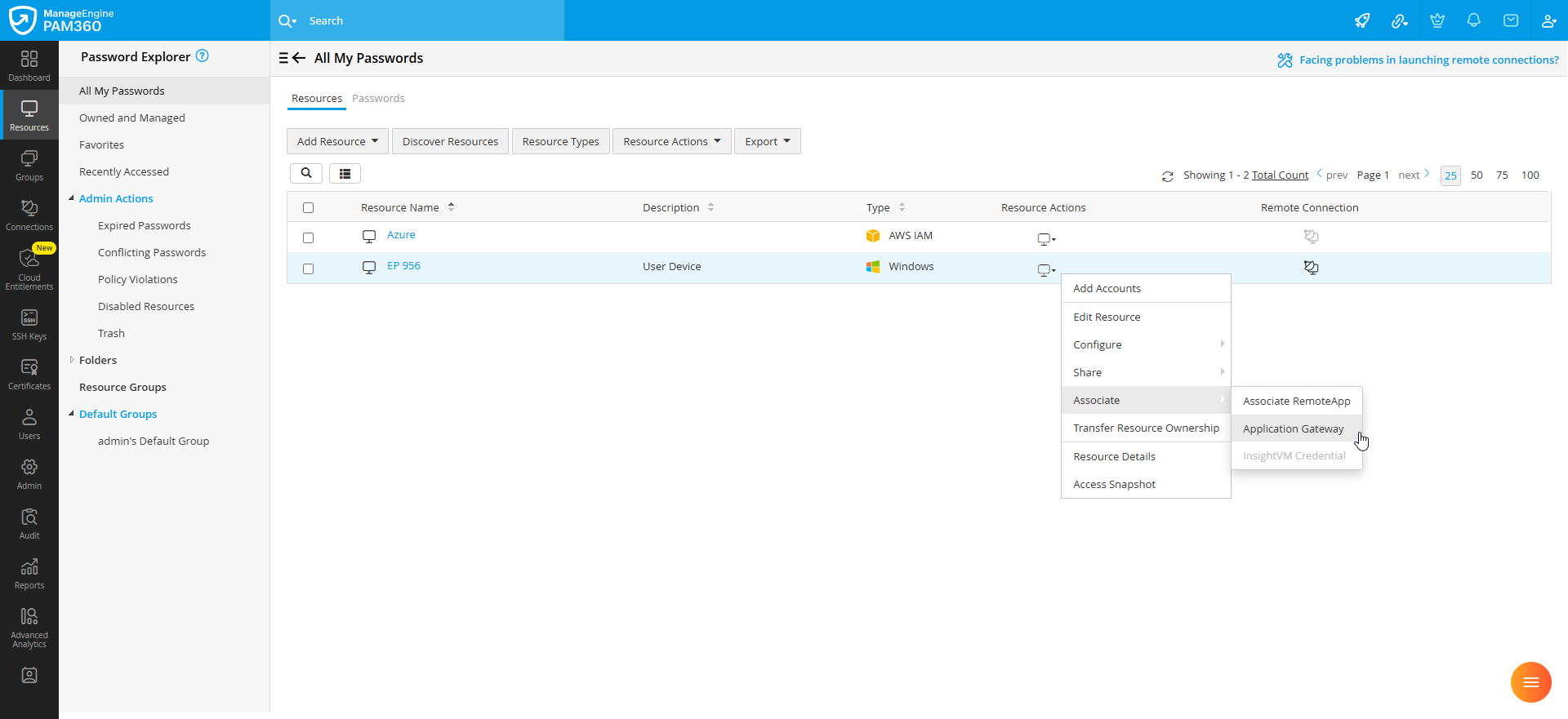Deploying and Managing PAM360 Application Gateways