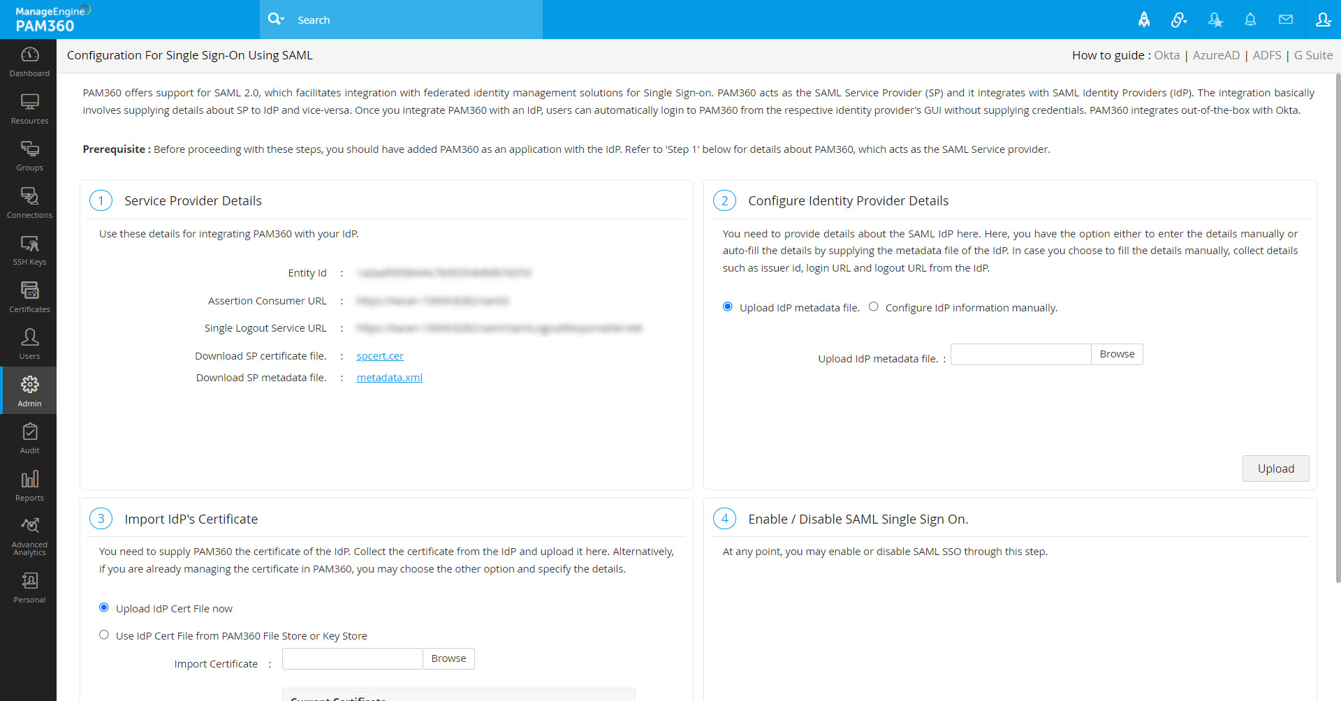 Configuring SAML Single Sign-On (SSO) for Microsoft Entra ID Users