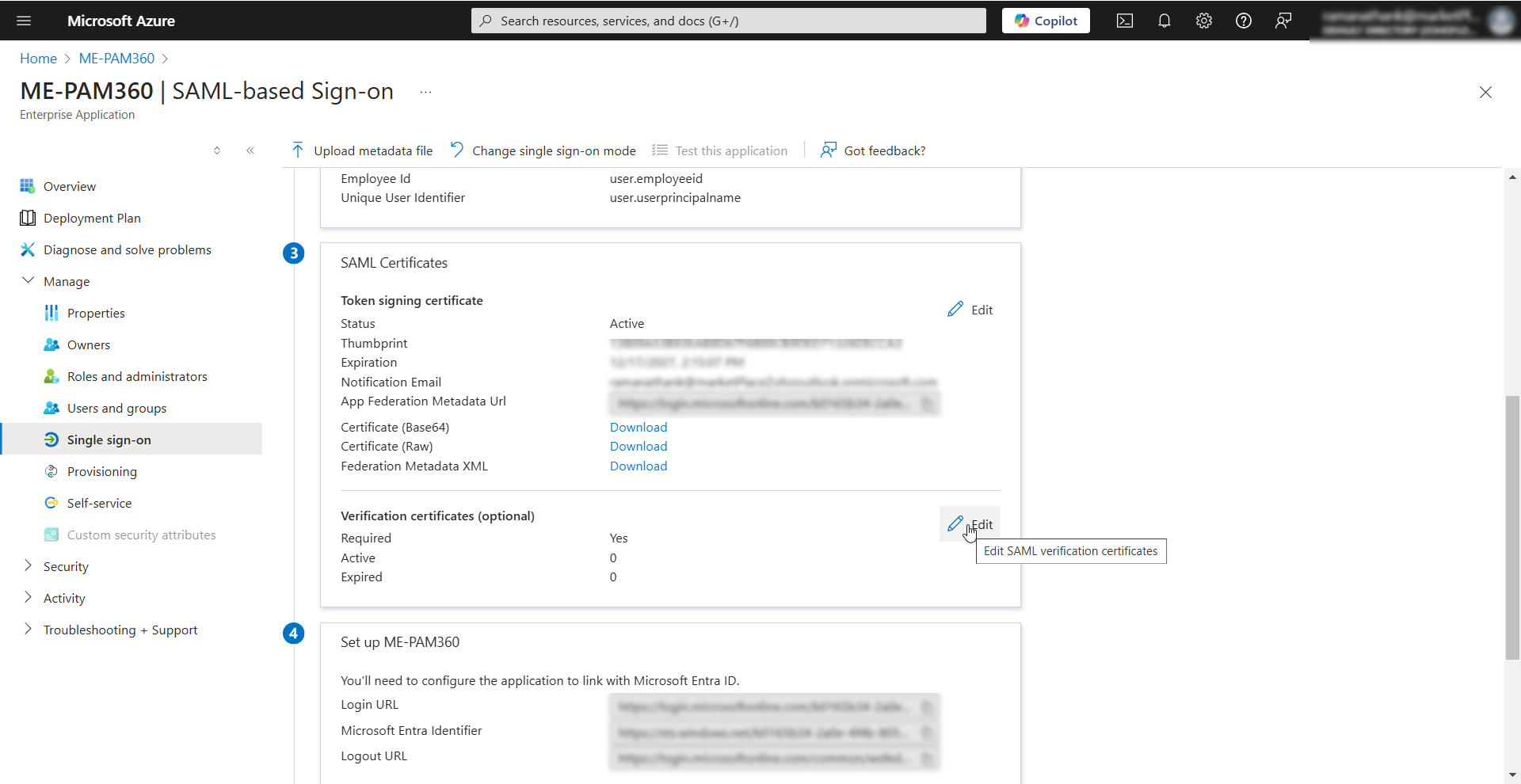 Saml Sso Using Entra Id 7400 Onwards