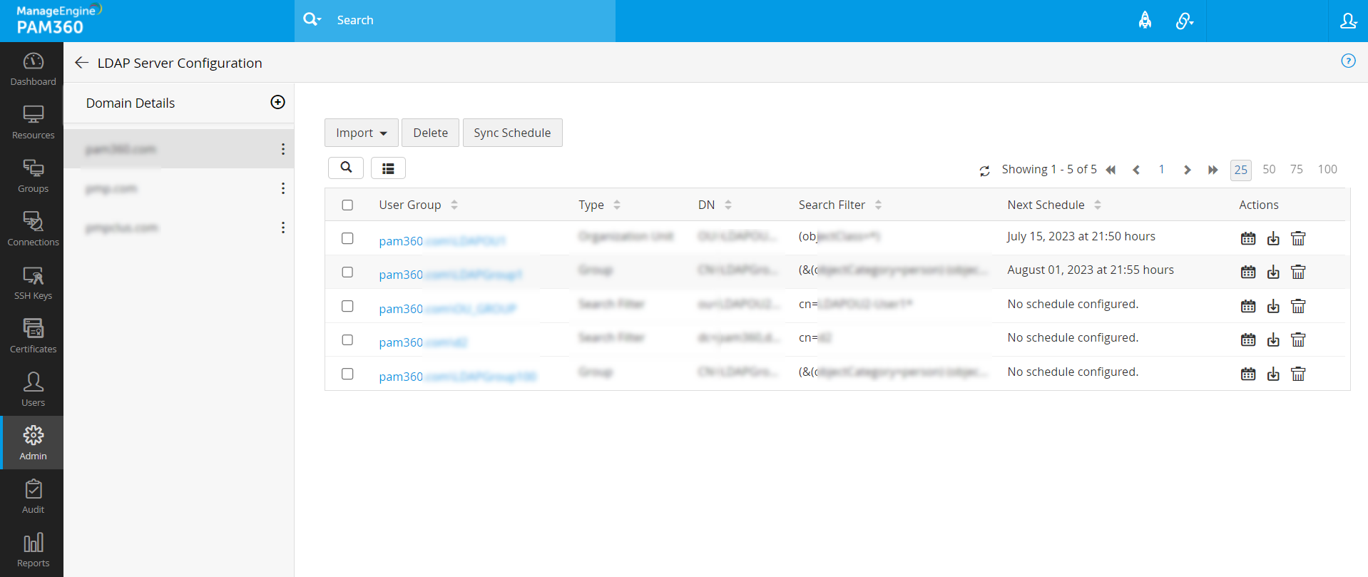 Importing Users from LDAP