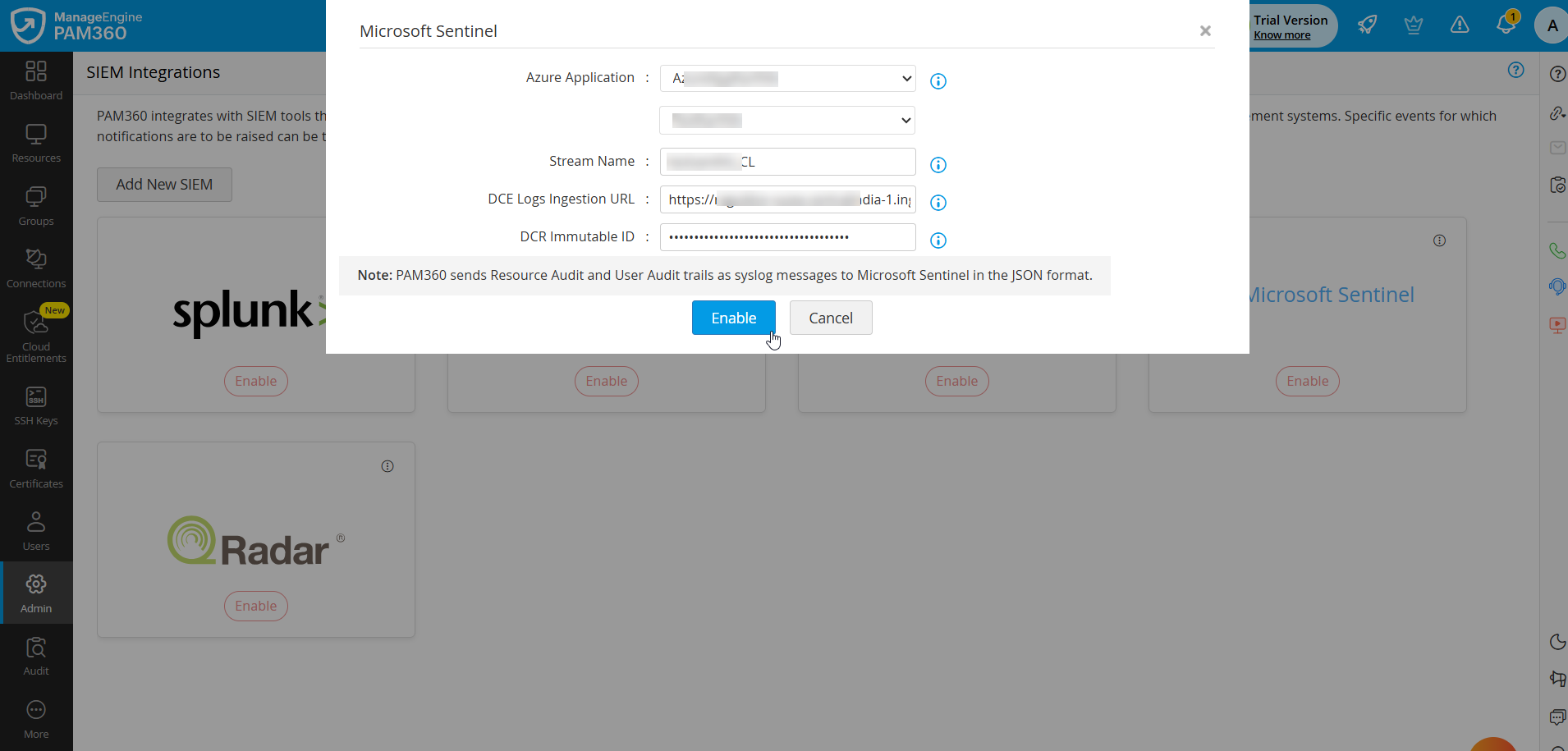 Integrating PAM360 with Microsoft Sentinel