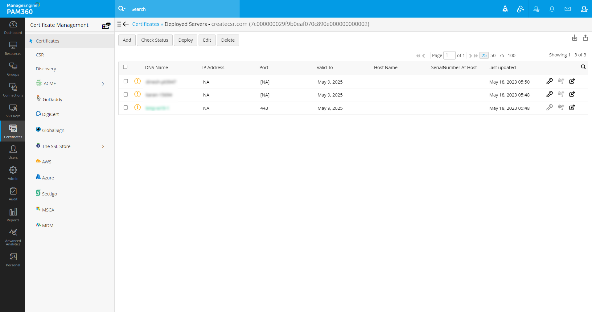Working with Multiple Servers