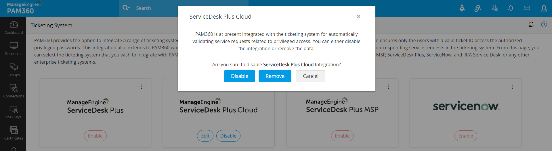 Ticketing System Integration