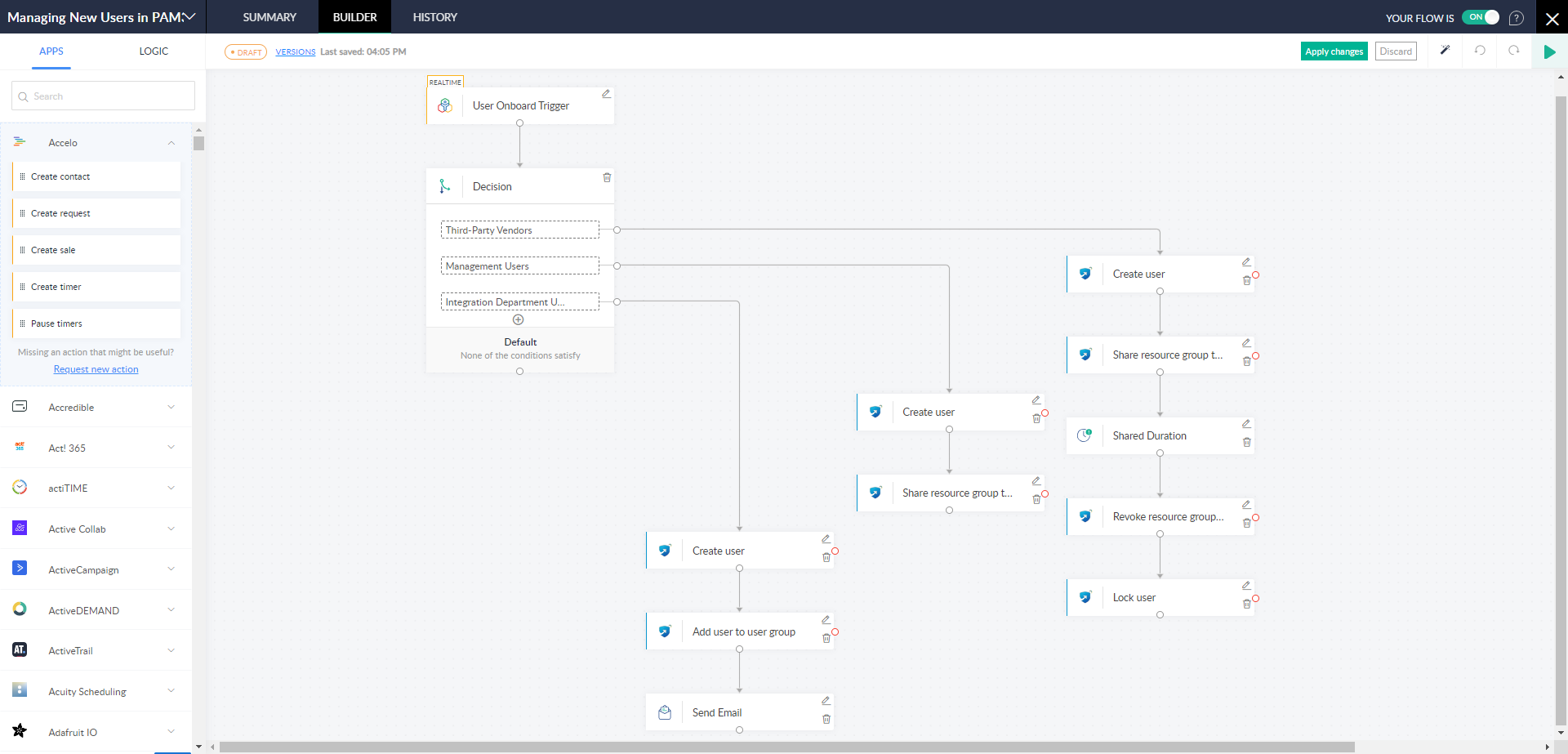 Zoho Flow Usage in Real-Time
