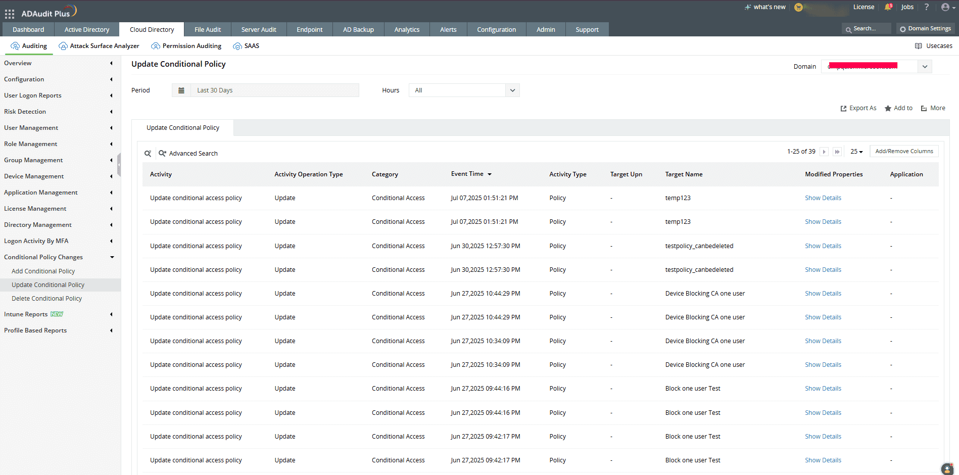 How To Check Conditional Access Policies In Azure Manageengine Adaudit Plus