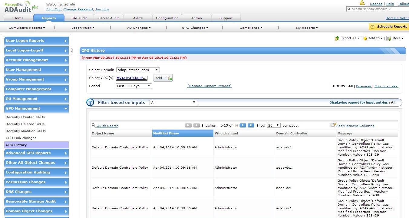 Track and Report GPO Created/Modified/Deleted with Group policy change ...