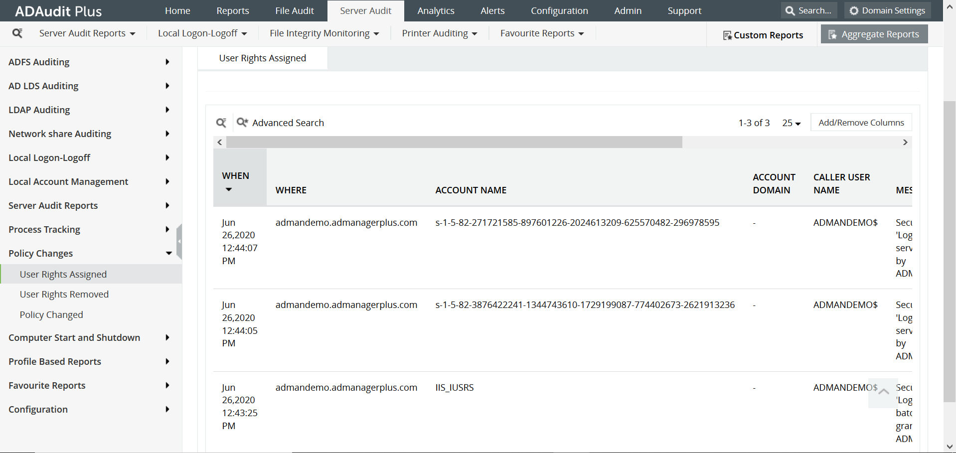 Audit Authorization Policy Change | ADAudit Plus