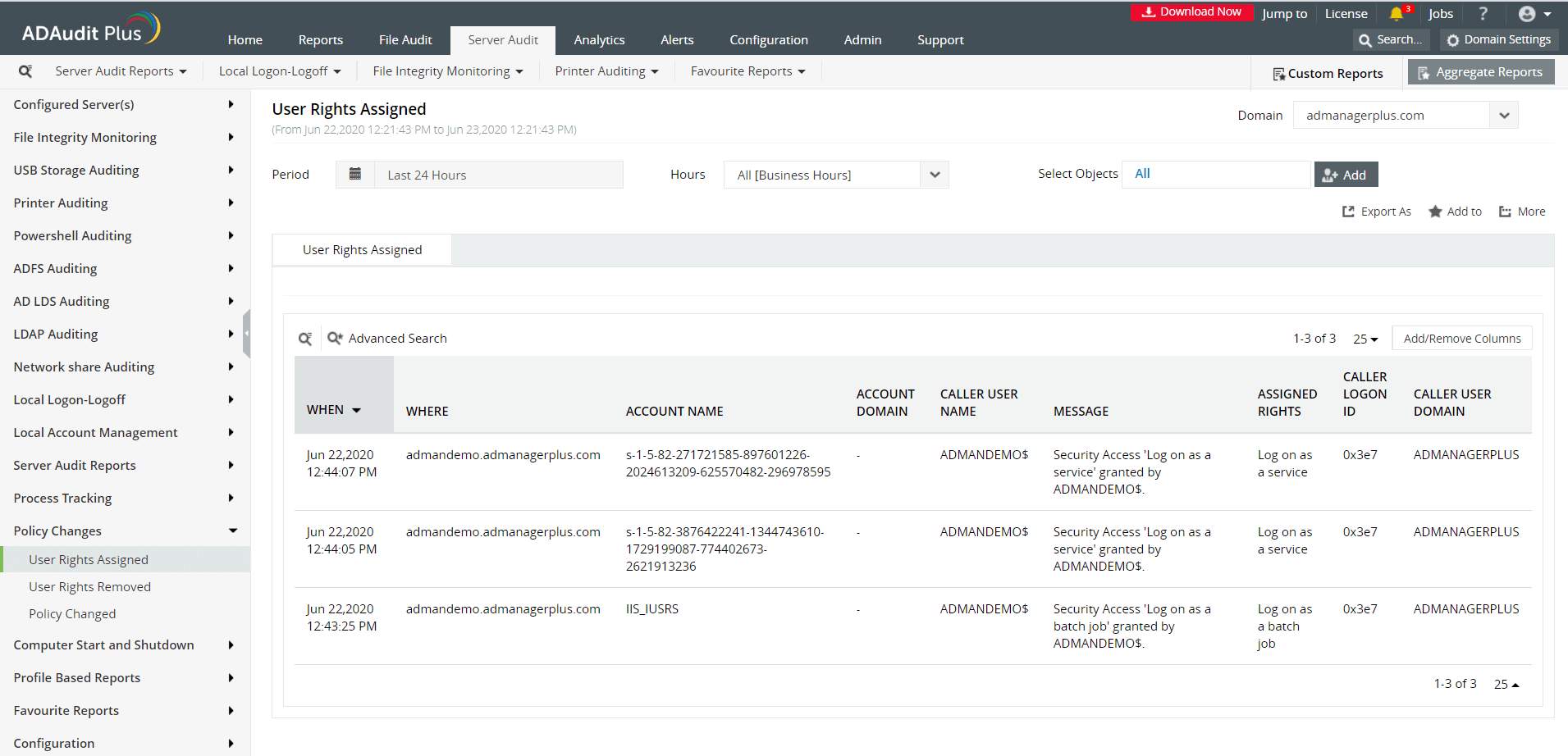 Audit System Integrity | ADAudit Plus