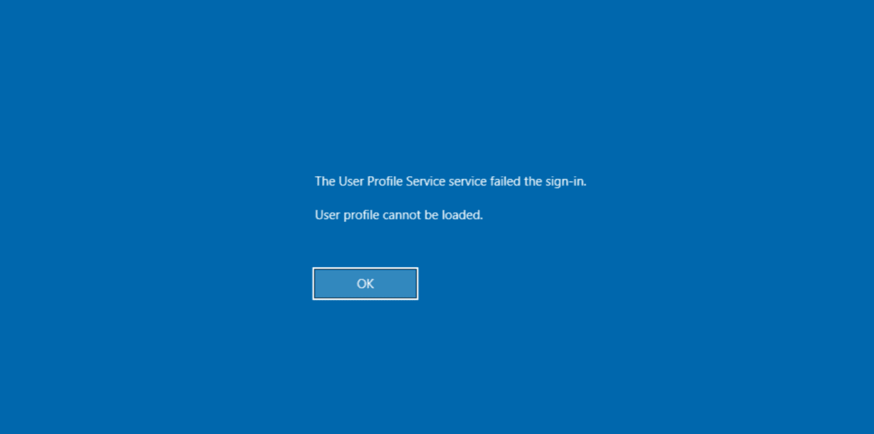 How to Fix "The User Profile Service Failed the Logon" in Windows ...