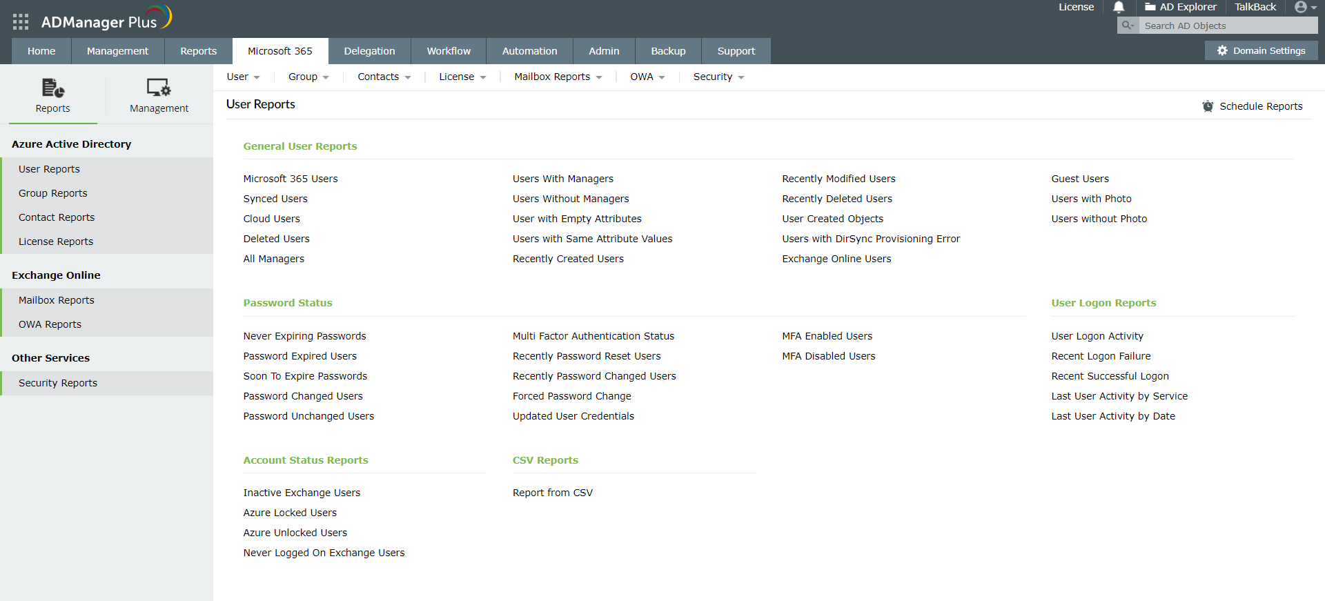 Azure Powershell Get Azureaduserextension Manageengine Admanager Plus