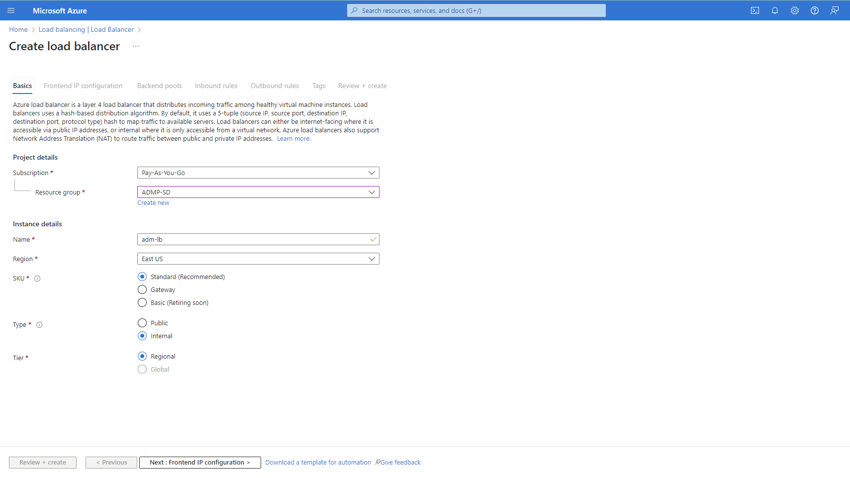How to configure high availability in Azure using a load balancer