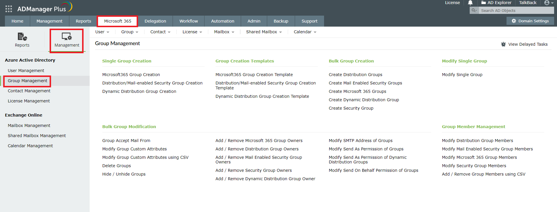 Azure PowerShell : Set-AzureADMSGroup | ManageEngine ADManager Plus