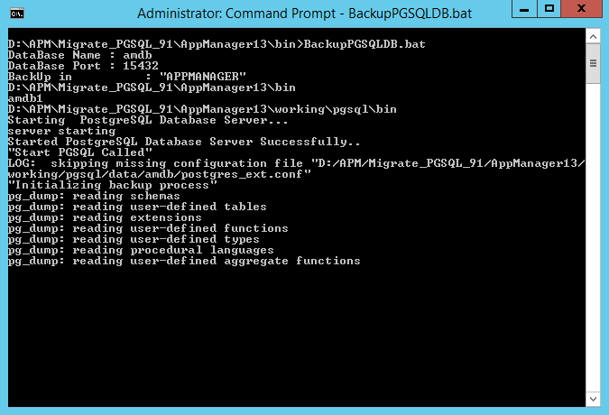 Data Backup - Applications Manager User Guide